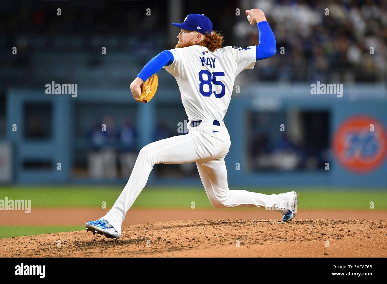 LOS ANGELES, CA - APRIL 01: Los Angeles Dodgers pitcher Dustin May (85 ...