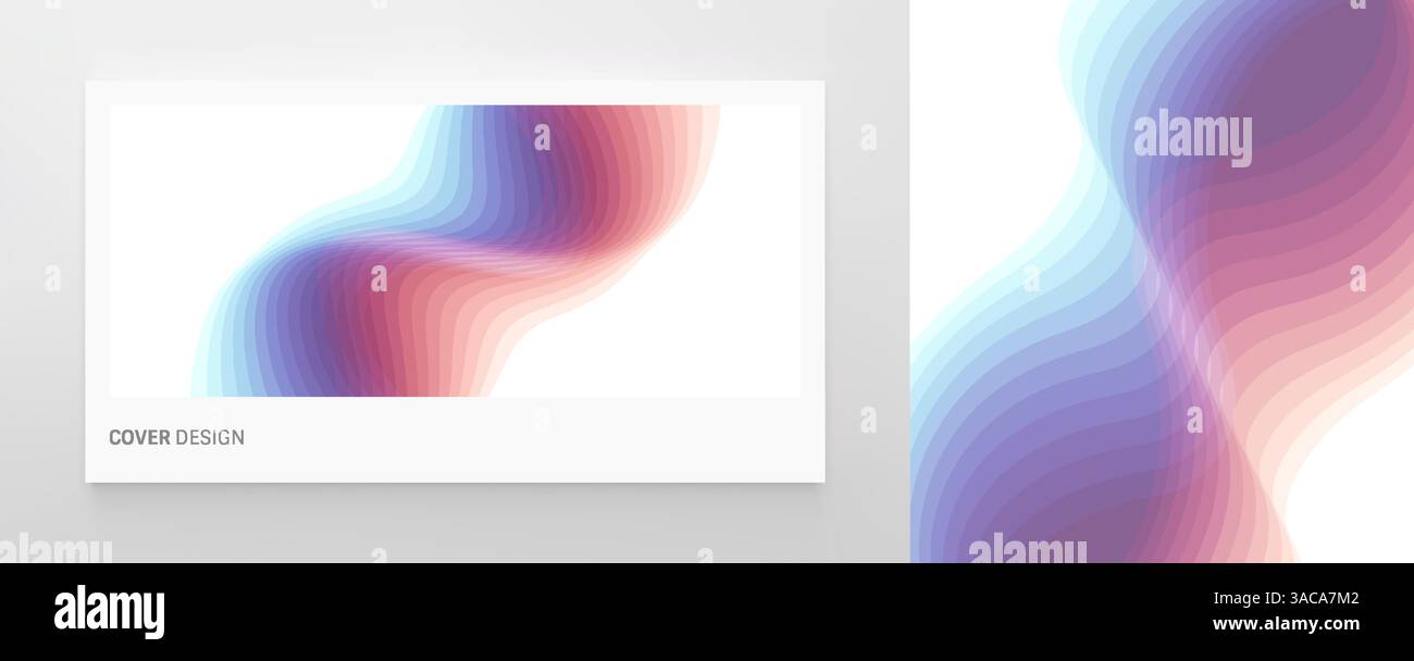 Abstract wavy background with dynamic effect. Modern screen design for ...