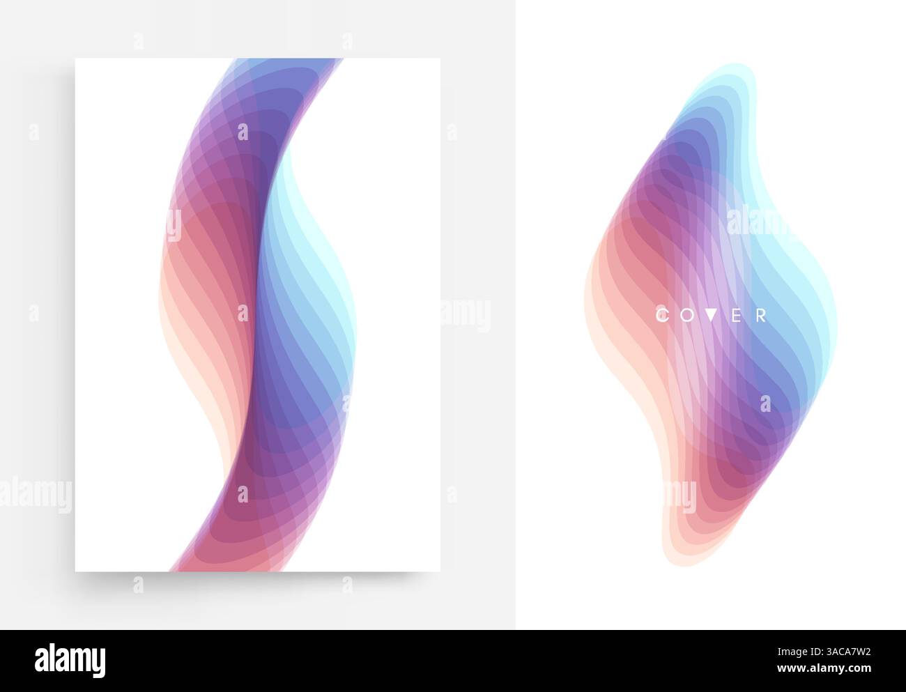 Abstract Wavy Background With Dynamic Effect Vector Illustration Made Of Various Overlapping