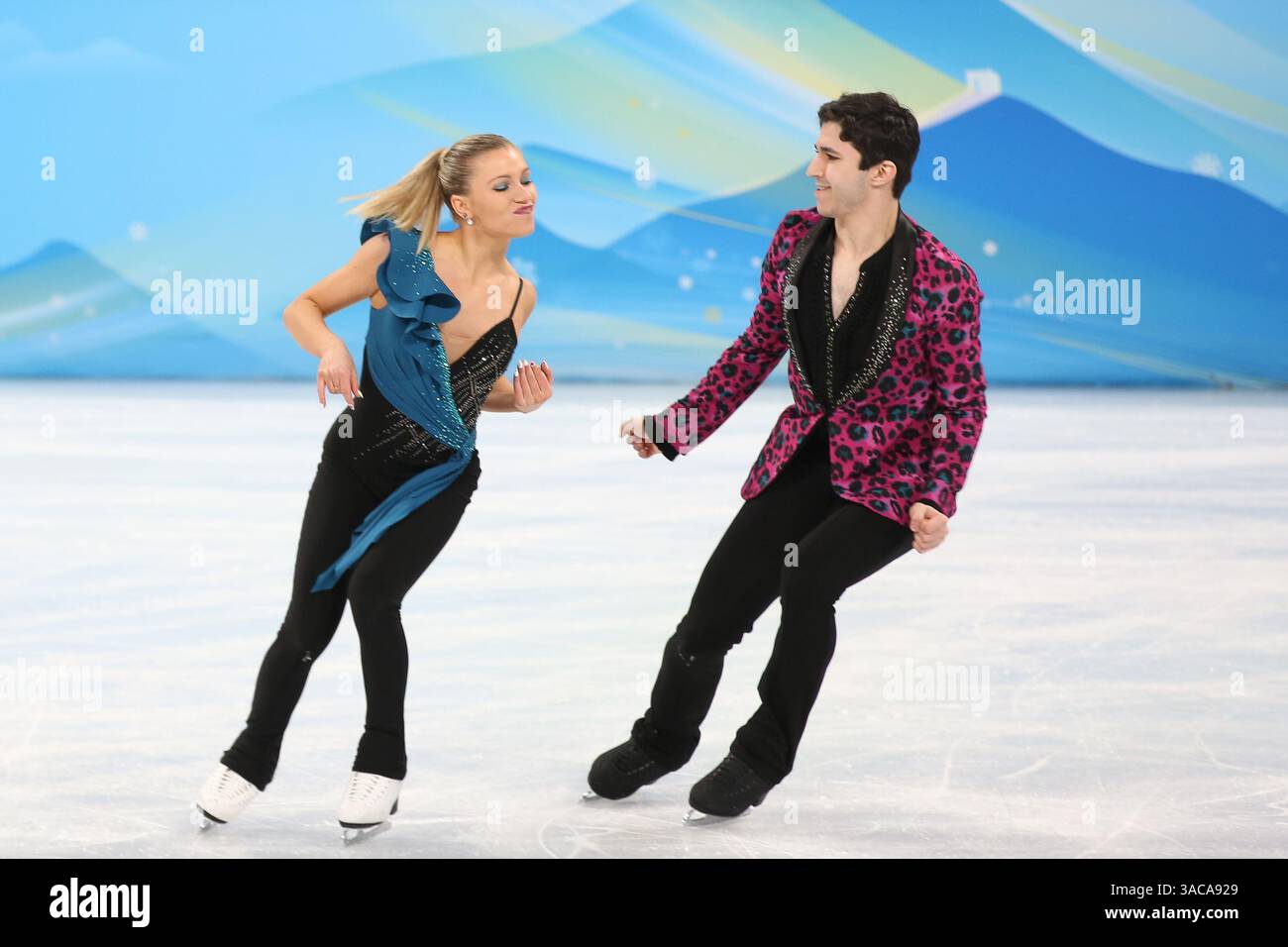 FEB 12, 2022 - Beijing, China: Marjorie Lajoie and Zachary Lagha of ...