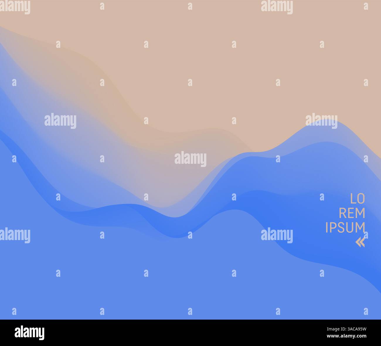 Blue abstract ocean seascape. Sea surface. Realistic landscape with ...