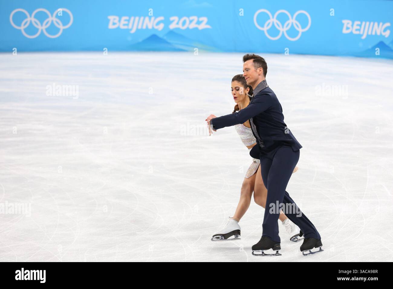 FEB 12, 2022 - Beijing, China: Tina Garabedian and Simon Proulx-Sénécal ...