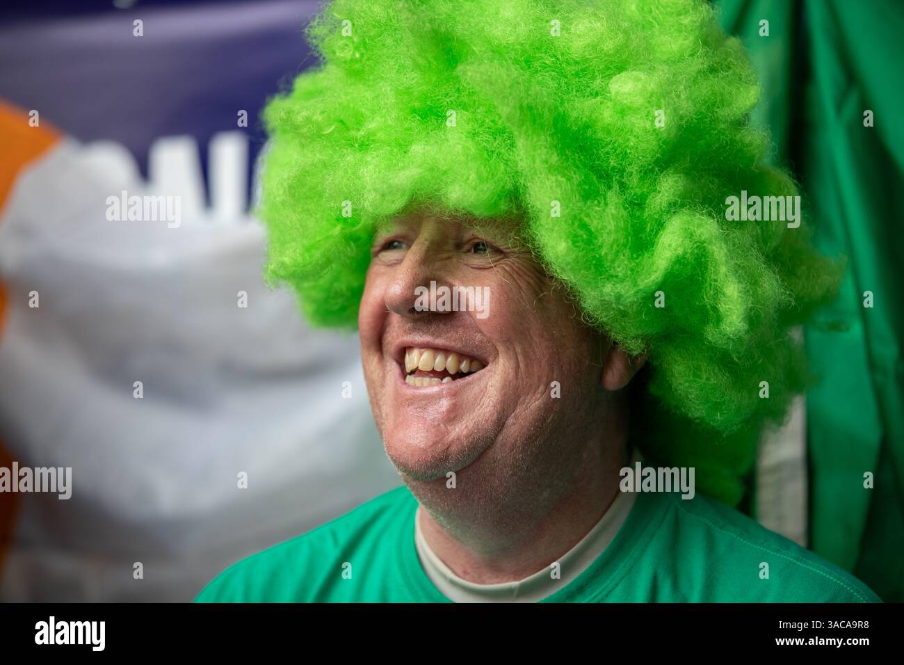 Fans dressed in various costumes during the Hong Kong Sevens at Kai Tak ...