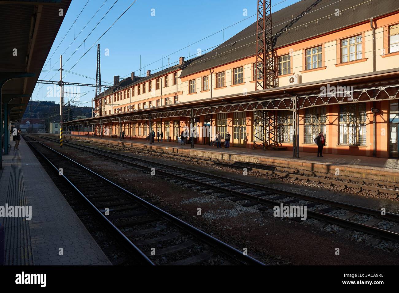 Train station at Ceska Trabova, Czechia Stock Photo - Alamy