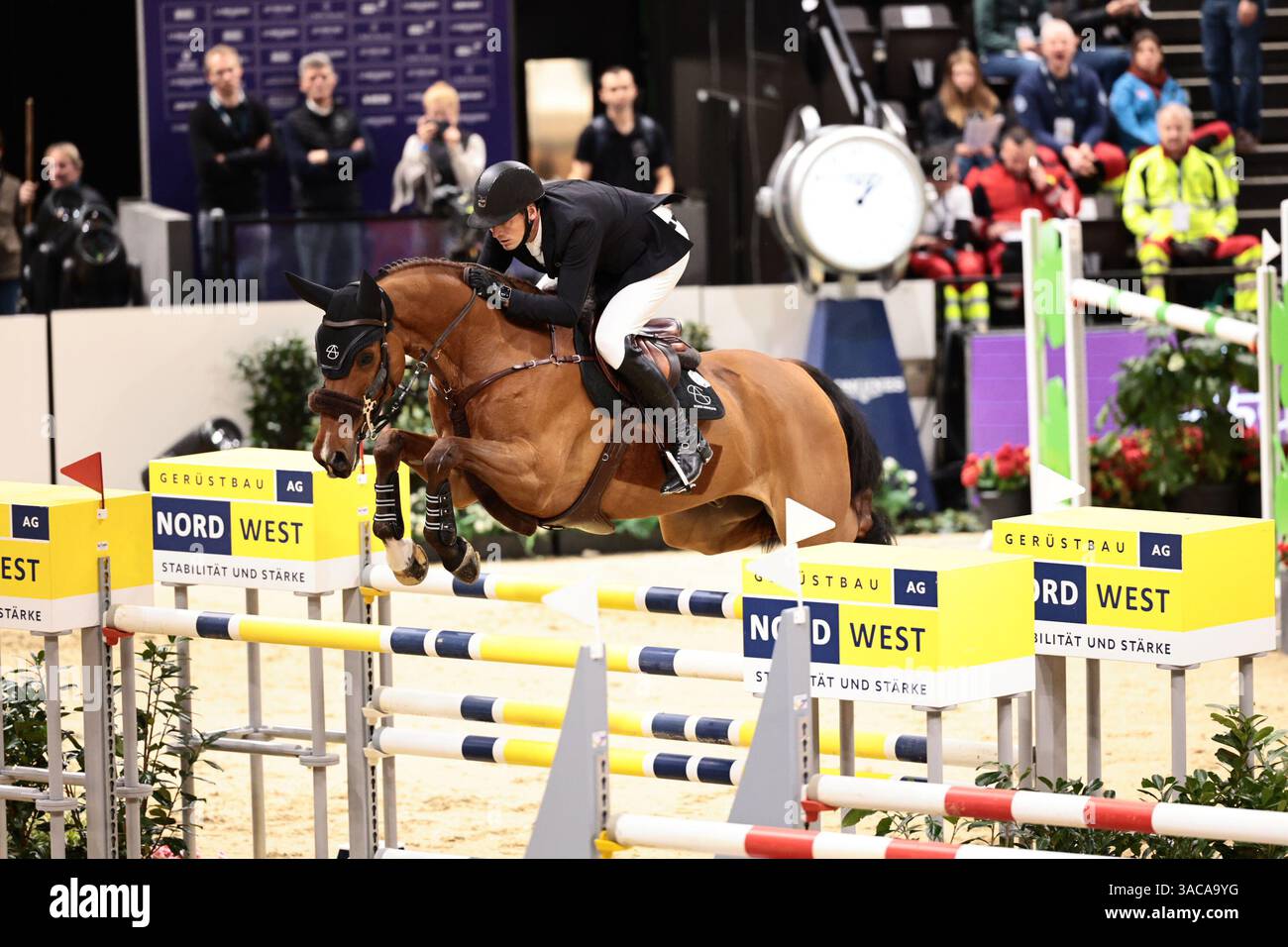 Andreas Schou of Denmark with Billy Matador during the Prize of Thermoplan at the FEI World Cup ...