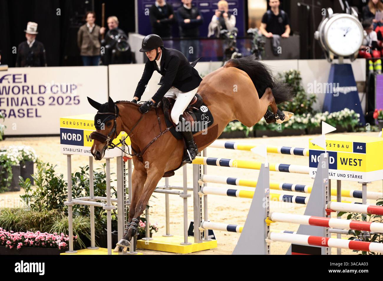 Andreas Schou of Denmark with Billy Matador during the Prize of Thermoplan at the FEI World Cup ...