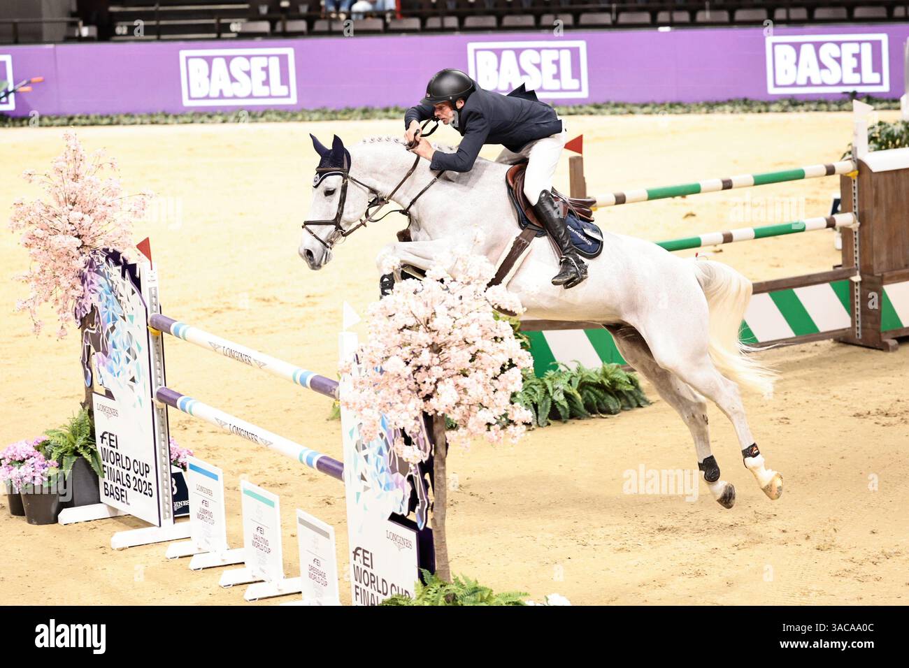 Arnaud Martin of France with Zambo Z during the Prize of Thermoplan at ...