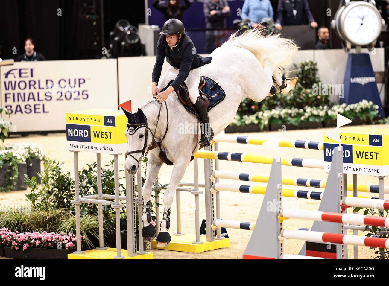 Arnaud Martin of France with Zambo Z during the Prize of Thermoplan at ...