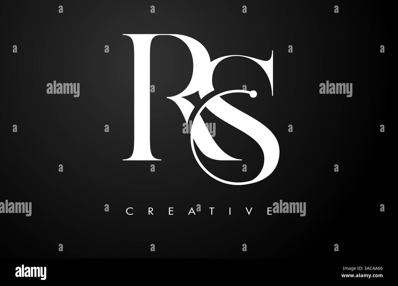RS Serif letter Logo Design. Elegant rs vector alphabet letters concept ...