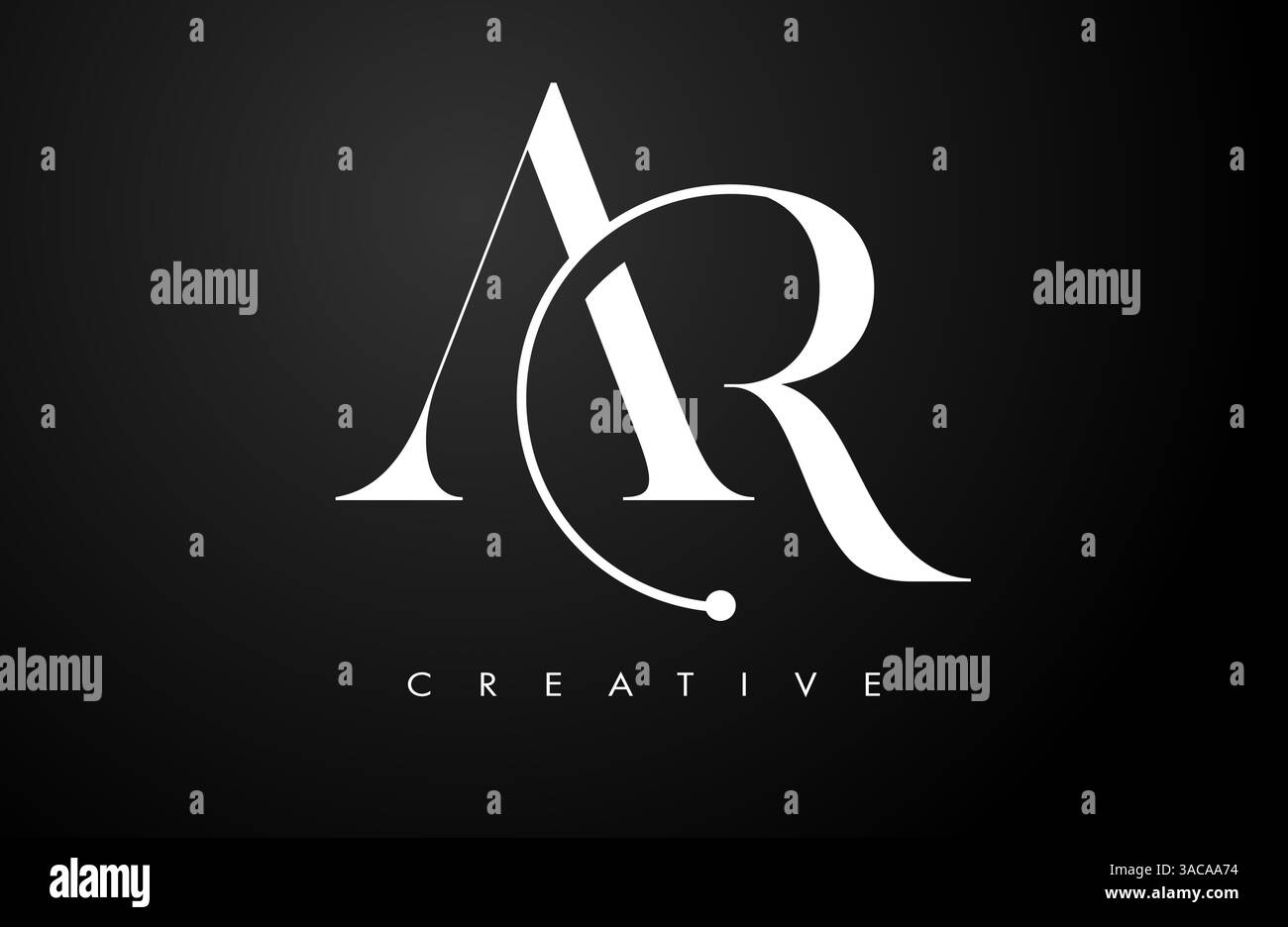 AR Serif letter Logo Design. Elegant ar vector alphabet letters concept ...