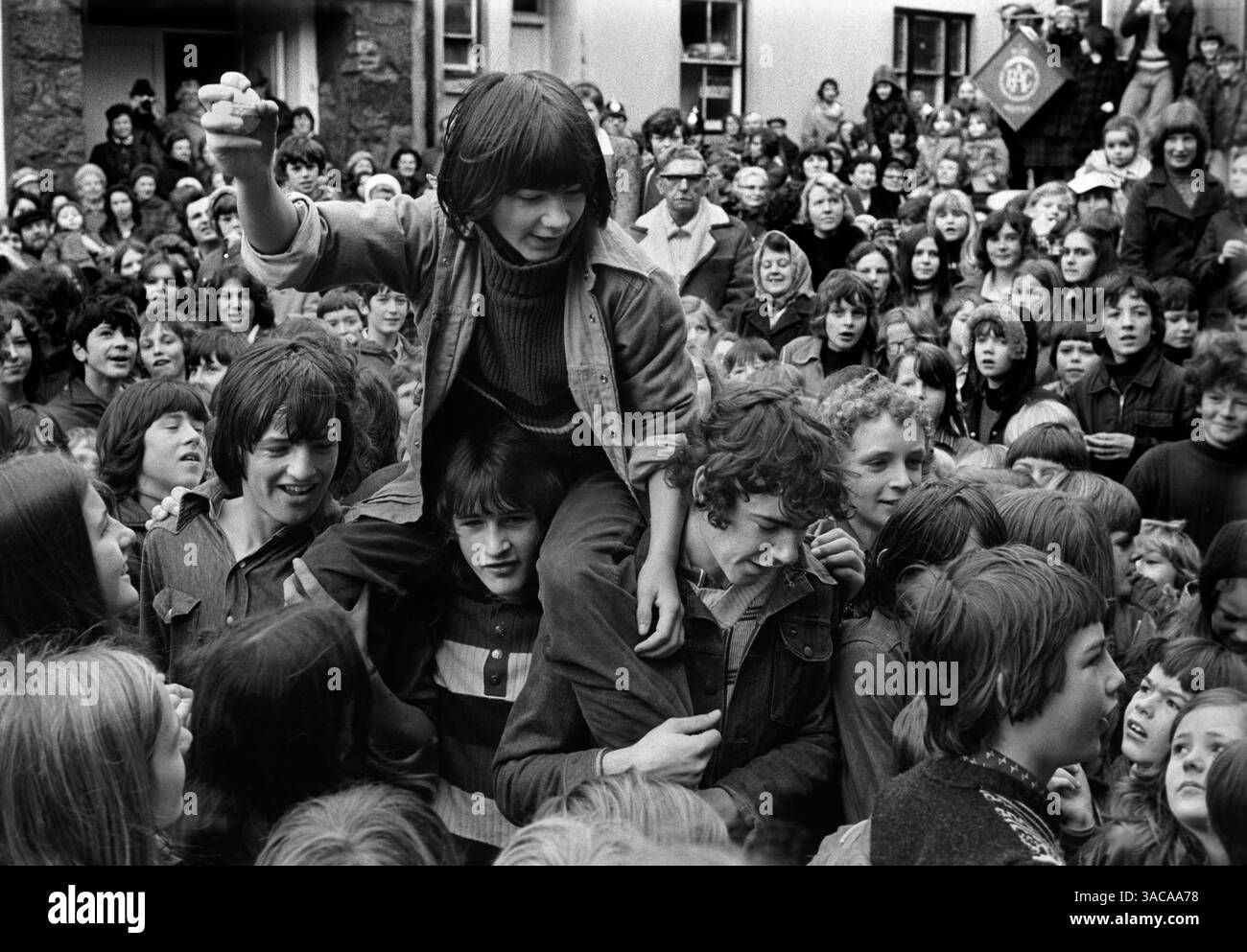 St Ives, Cornwall Hurling the Silver Ball. Played annually on Shrove ...