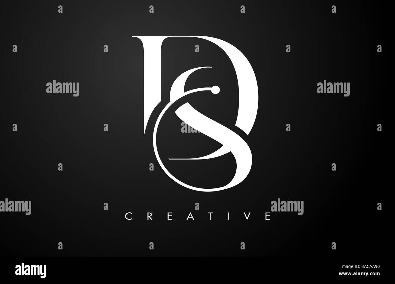 DS Serif letter Logo Design. Elegant ds vector alphabet letters concept ...