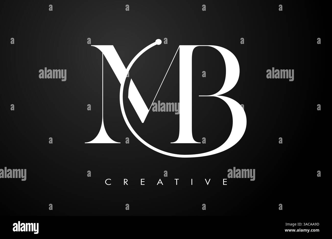 MB Serif letter Logo Design. Elegant mb vector alphabet letters concept ...