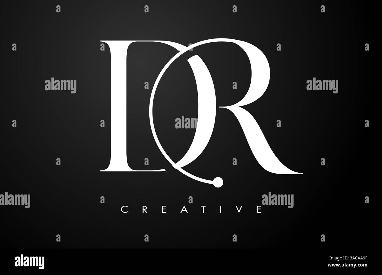 DR Serif letter Logo Design. Elegant dr vector alphabet letters concept ...