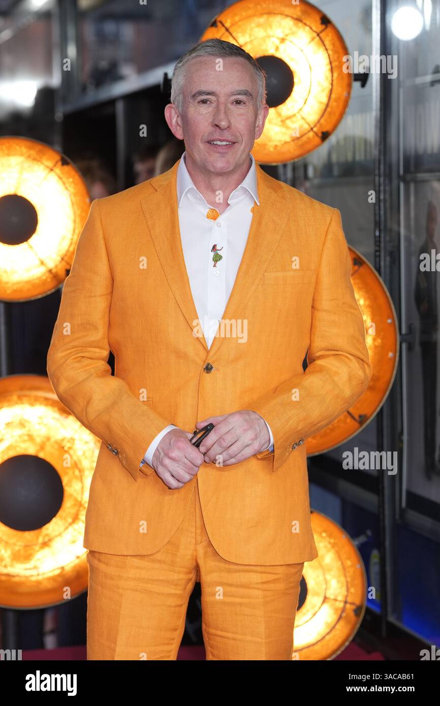Steve Coogan arriving at the UK premiere of The Penguin Lessons, at the ...