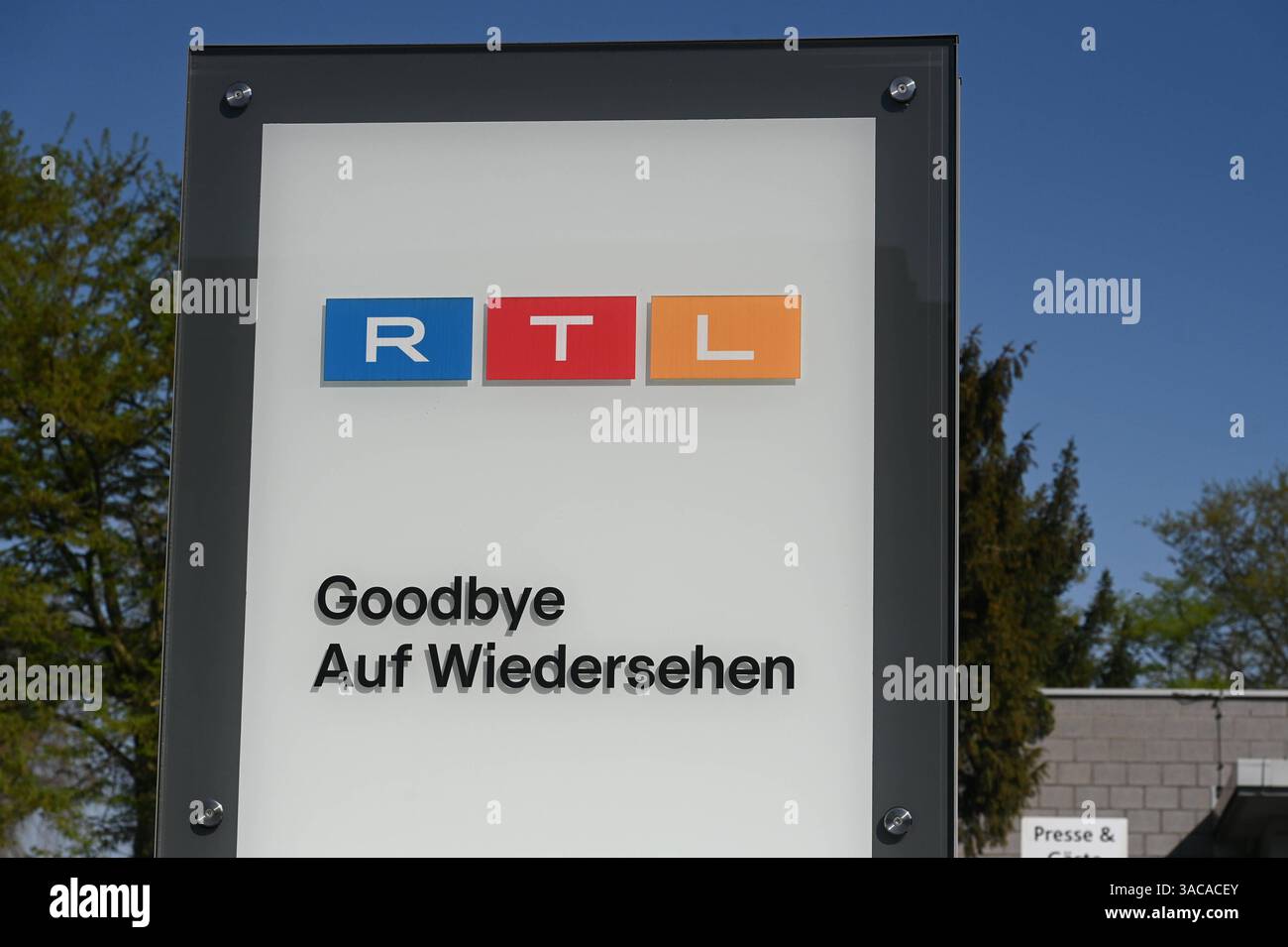 Logo, Schriftzug des Privatsender RTL Television und der RTL Group ...