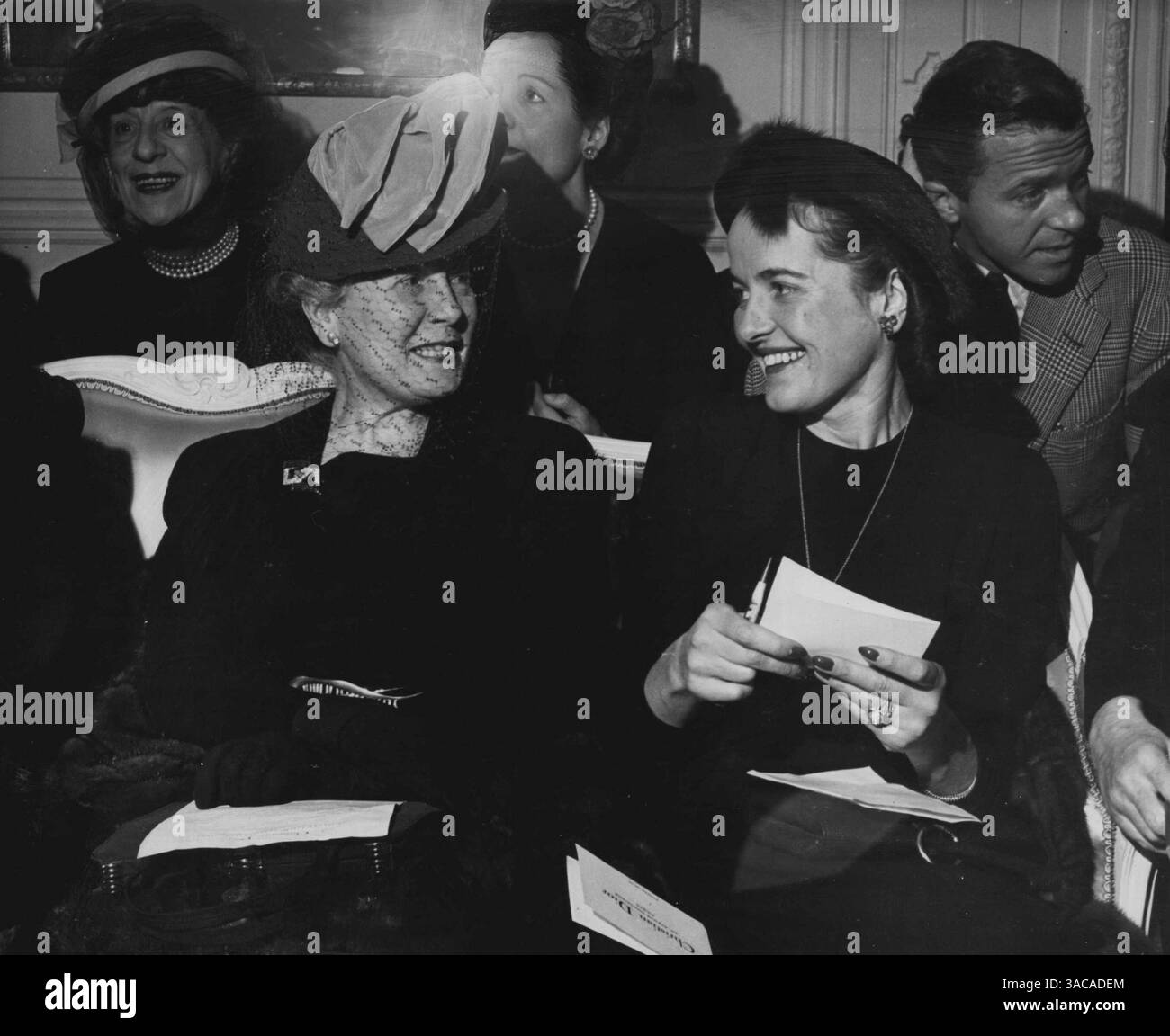 Paris Society T Fashion show Mrs Jefferson Caffery, wife of the ...
