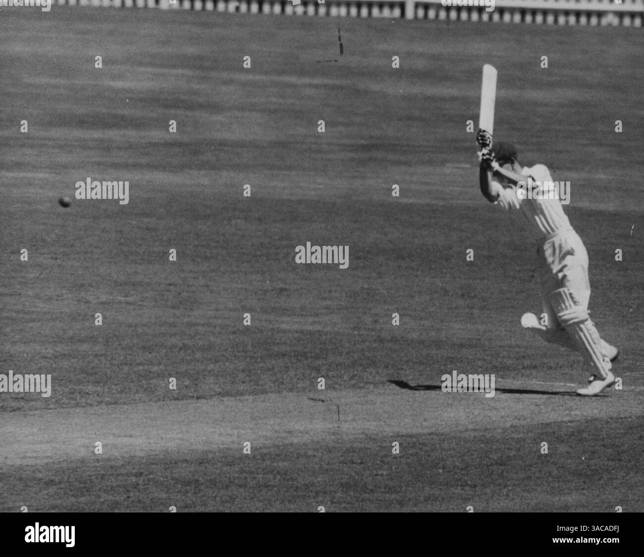 Jim Burke executes a forcing drive. Which one?. November 21, 1950 Stock ...