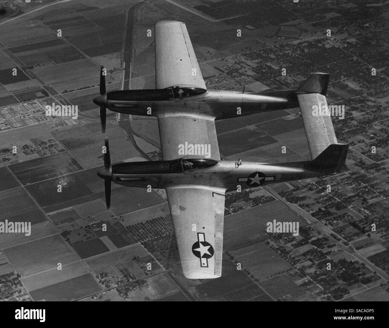 Carrying a pilot and co-pilot, North American Aviation's P-82 Twin ...