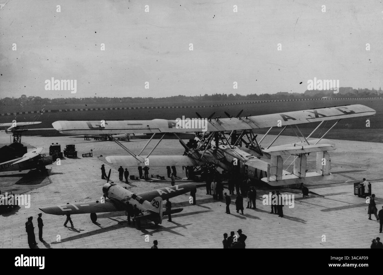 David and Goliath. The little Irish Swoop is quite dwarfed by the huge ...