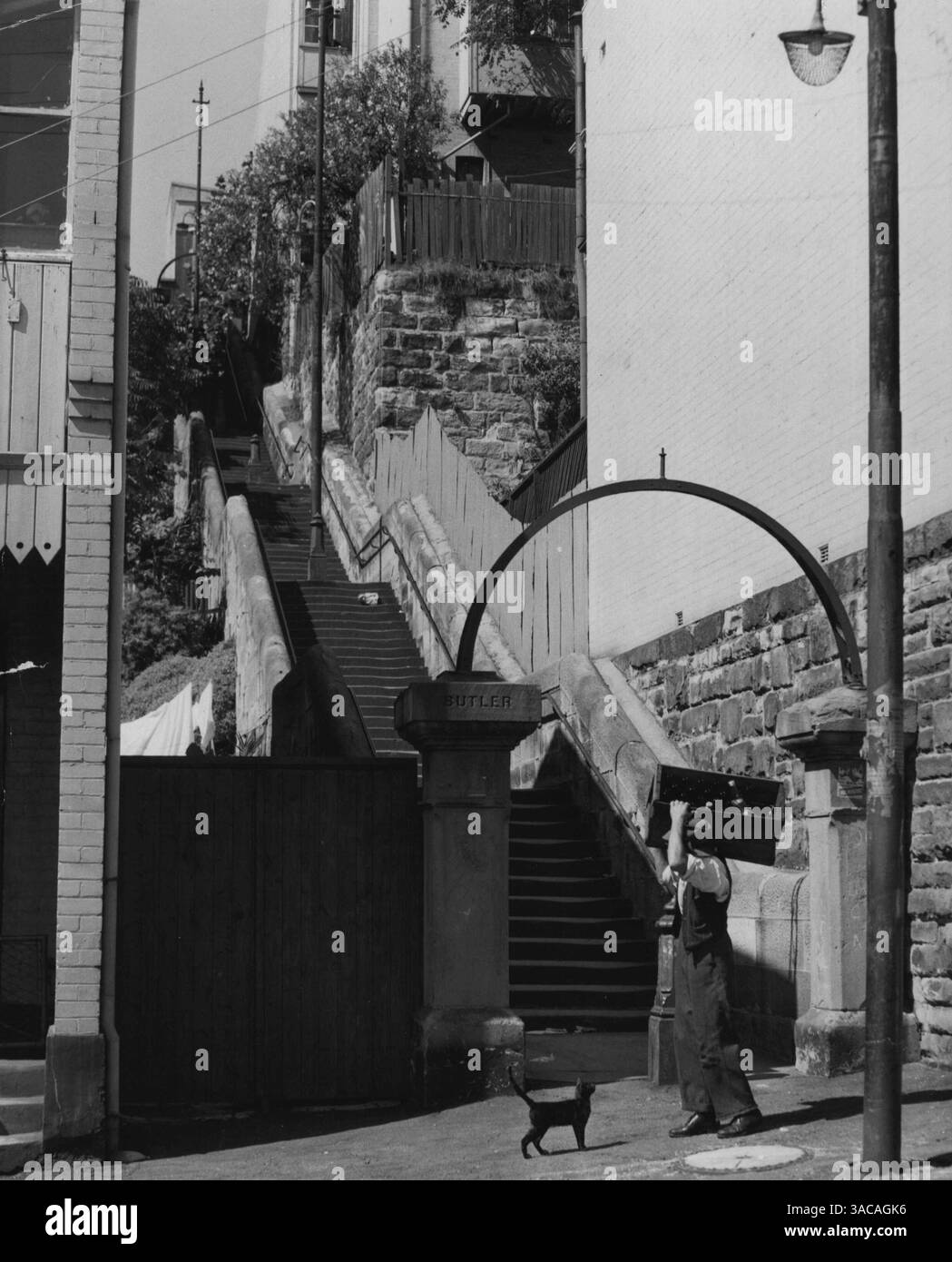 Linking the lower and the upper levels are historic Butler Stairs ...