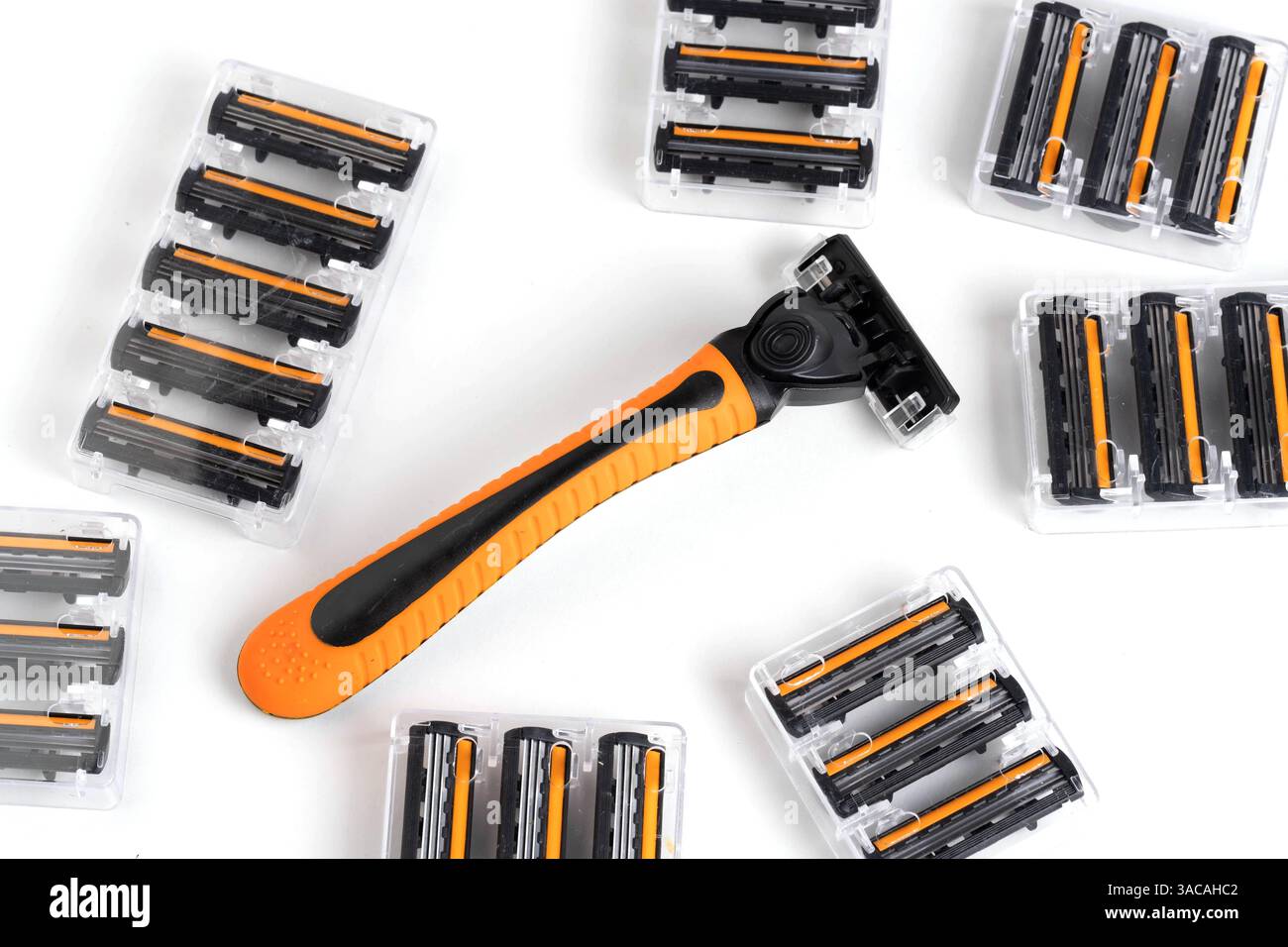 Razor isolated on white background. Shaving tool for men Stock Photo ...