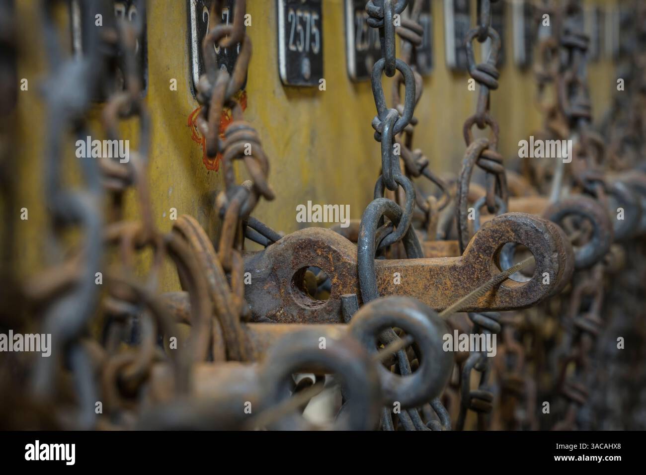 detail in the changing room of an old mining site Stock Photo - Alamy