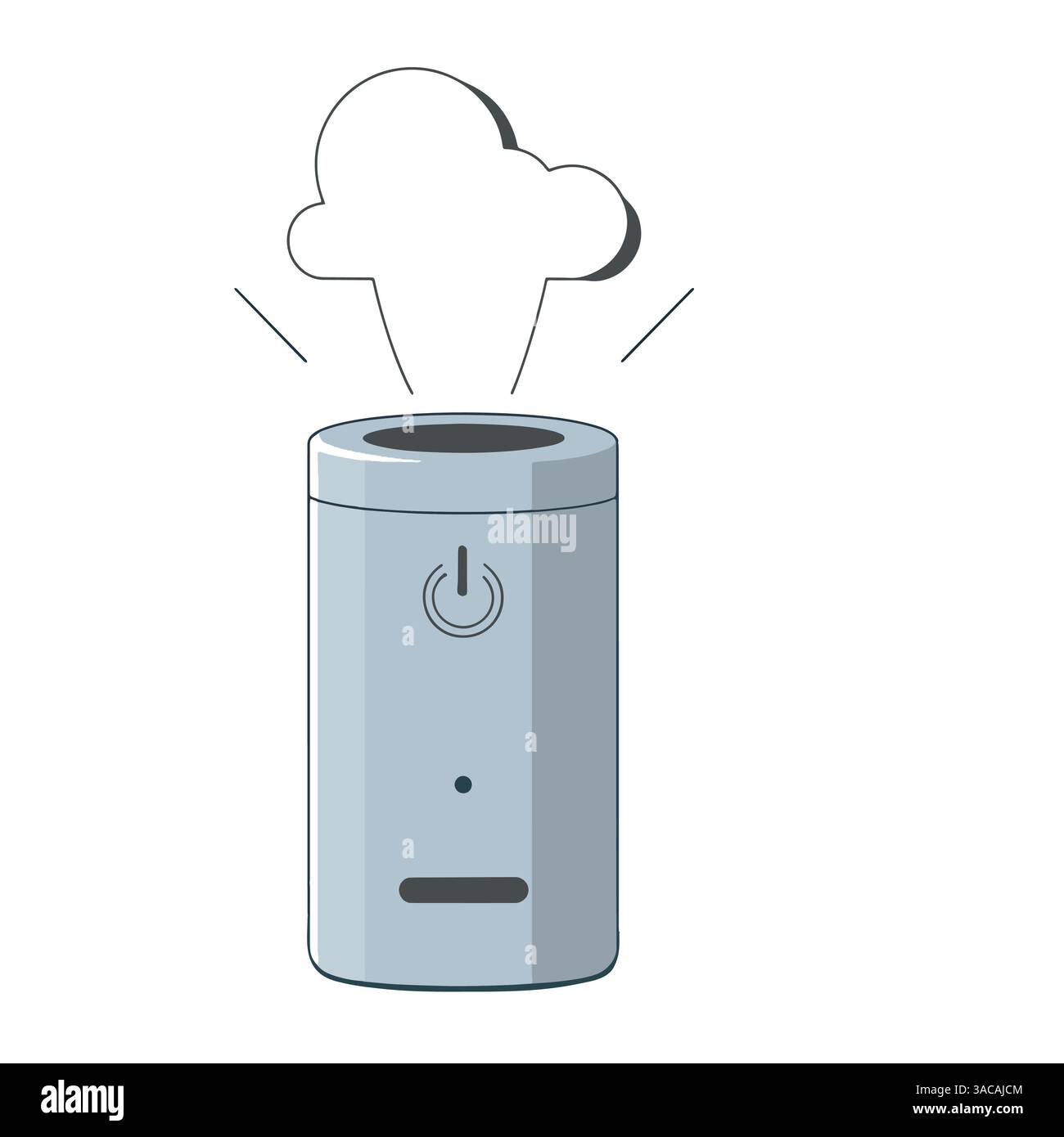 Air humidifier icon vector. Illustration of a home air cleaning and ...