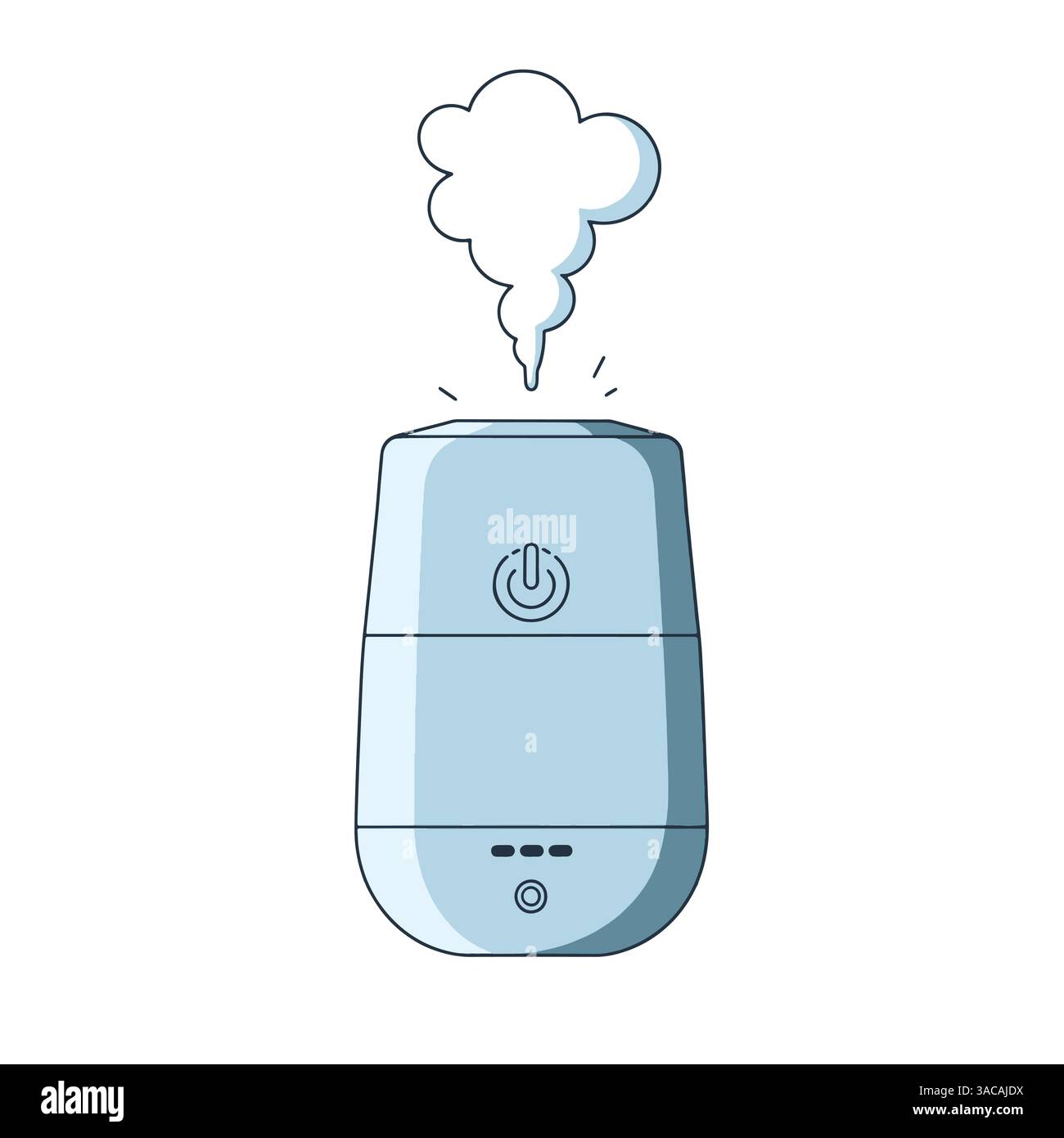 Air humidifier icon vector. Illustration of a home air cleaning and ...