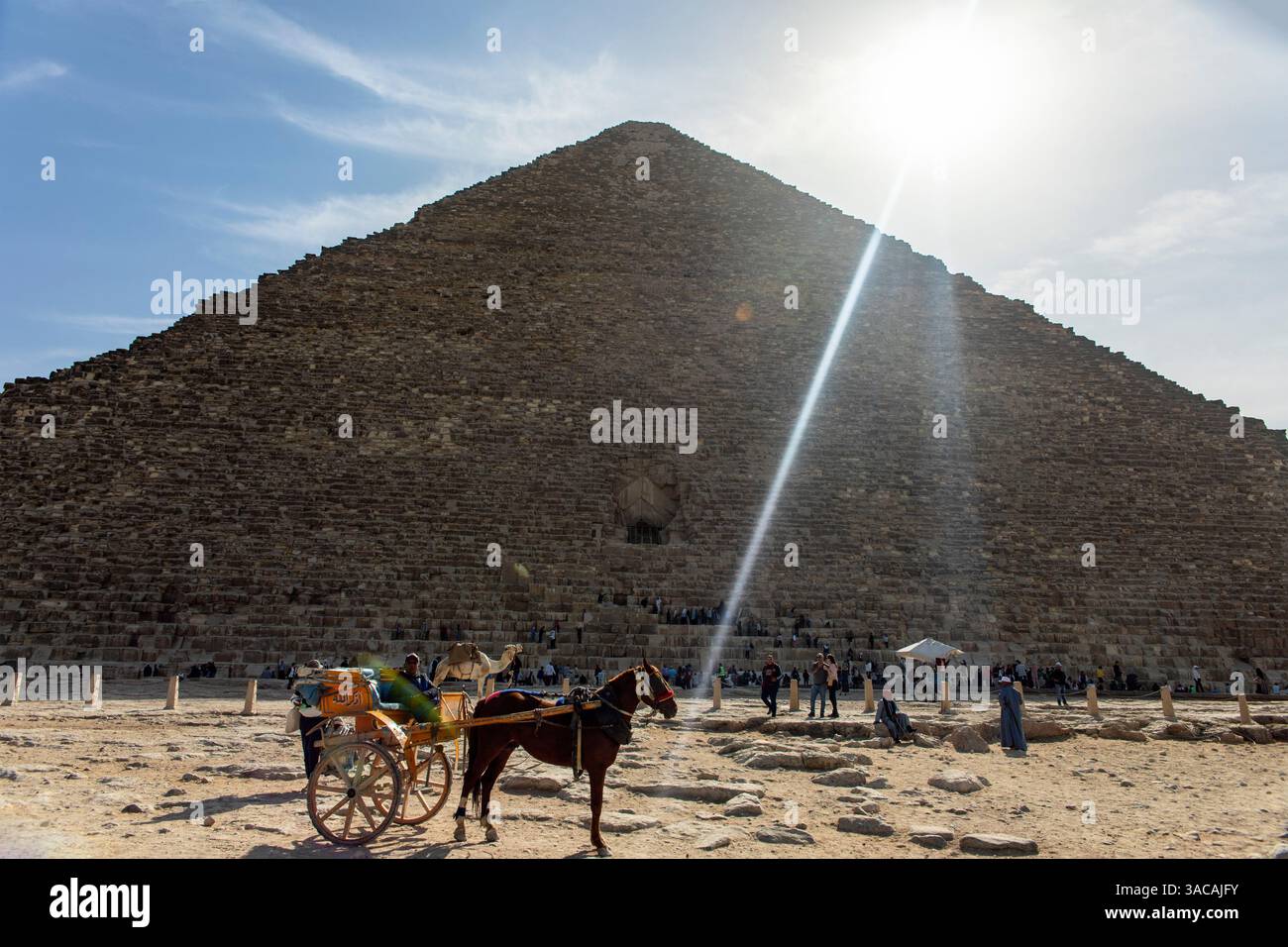 Giza, Egypt; January 20, 2024: Explore the Great Pyramid of Giza, Egypt ...