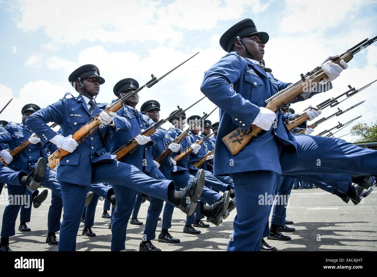 Tanzania police officers attend parade during their graduation ceremony ...