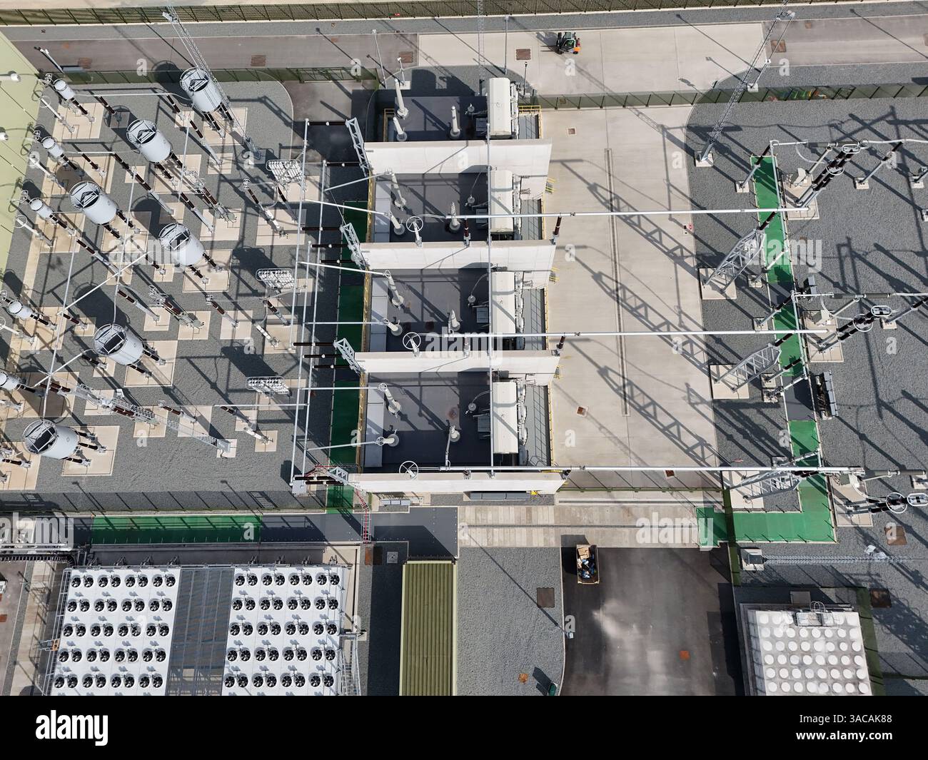 aerial view of Dogger Bank Wind Farm converter station, Creyke Beck ...