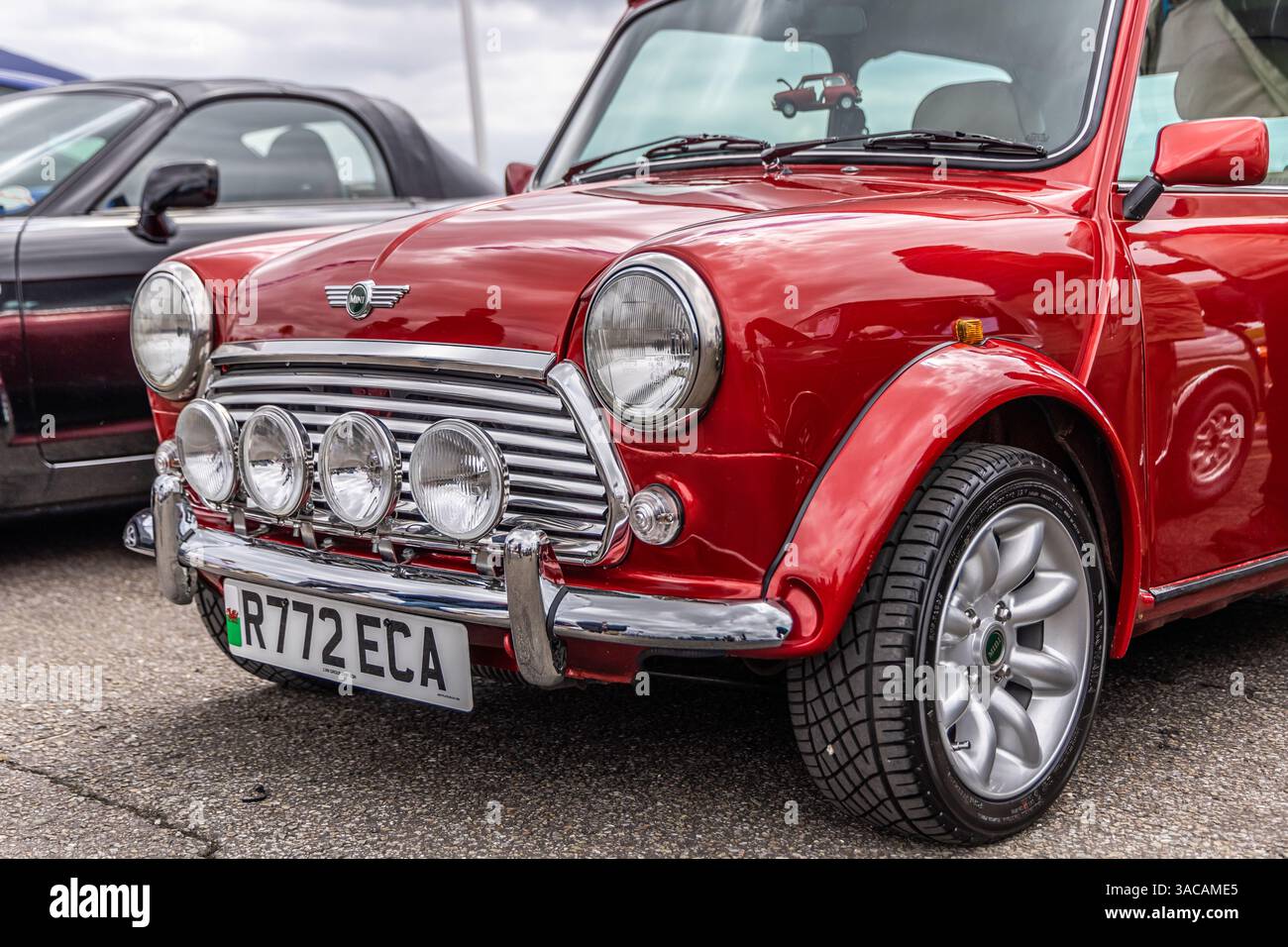 Llandow, Wales - June 30, 2024: A red Morris Mini Cooper Stock Photo ...