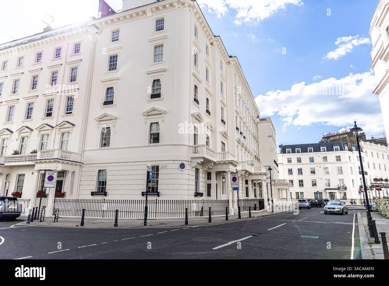 London, UK - June 22, 2024: Georgian and early Victorian terraced ...