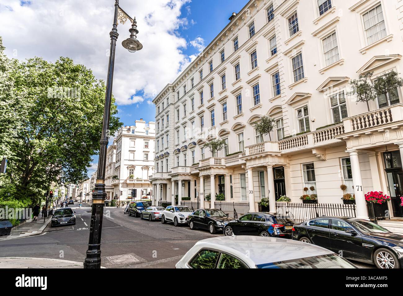 London, UK - June 22, 2024: Georgian and early Victorian terraced ...