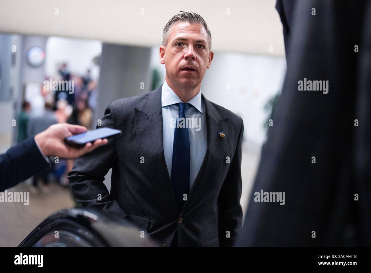 UNITED STATES - APRIL 3: Sen. Jim Banks, R-Ind., is seen in the U.S ...