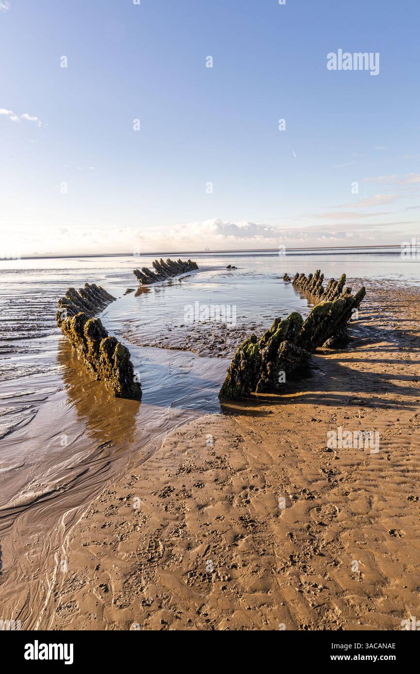 The wreck of the Norwegian ship SS Nornen which ran aground on the ...
