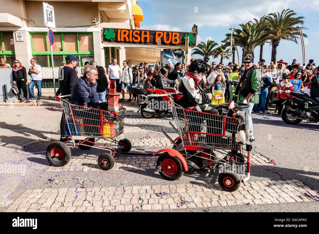Participants in Carnival Quarteira 2025, Portugal an annual pre Lenten ...