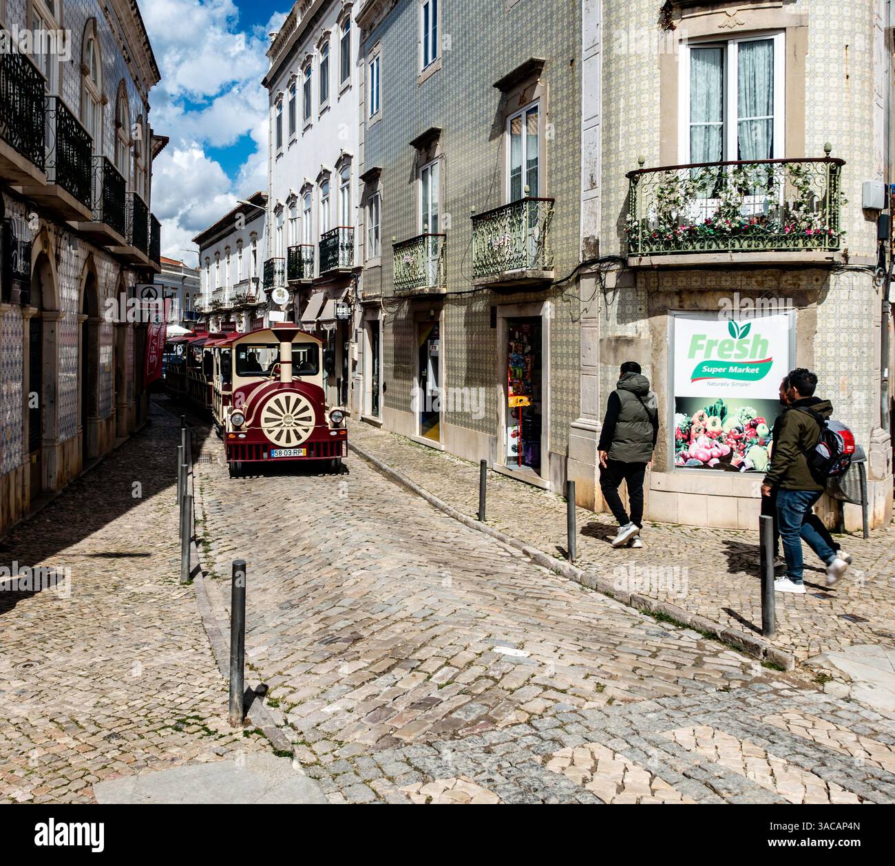 Picturesque street in tavira hi-res stock photography and images - Alamy