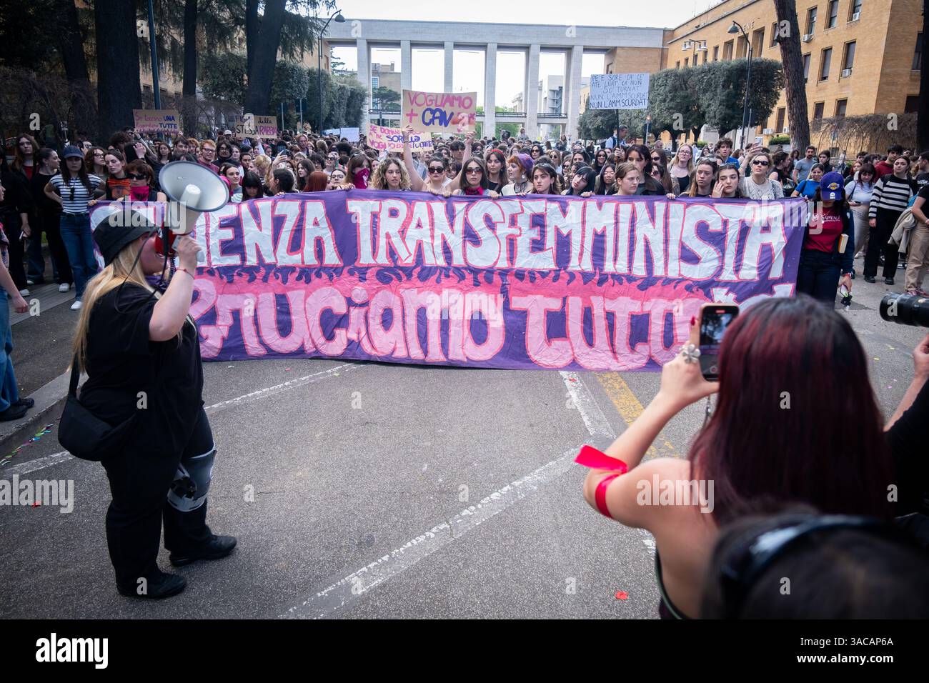 April 3, 2025, Rome, Rm, Italy: Thousands of students join the ...