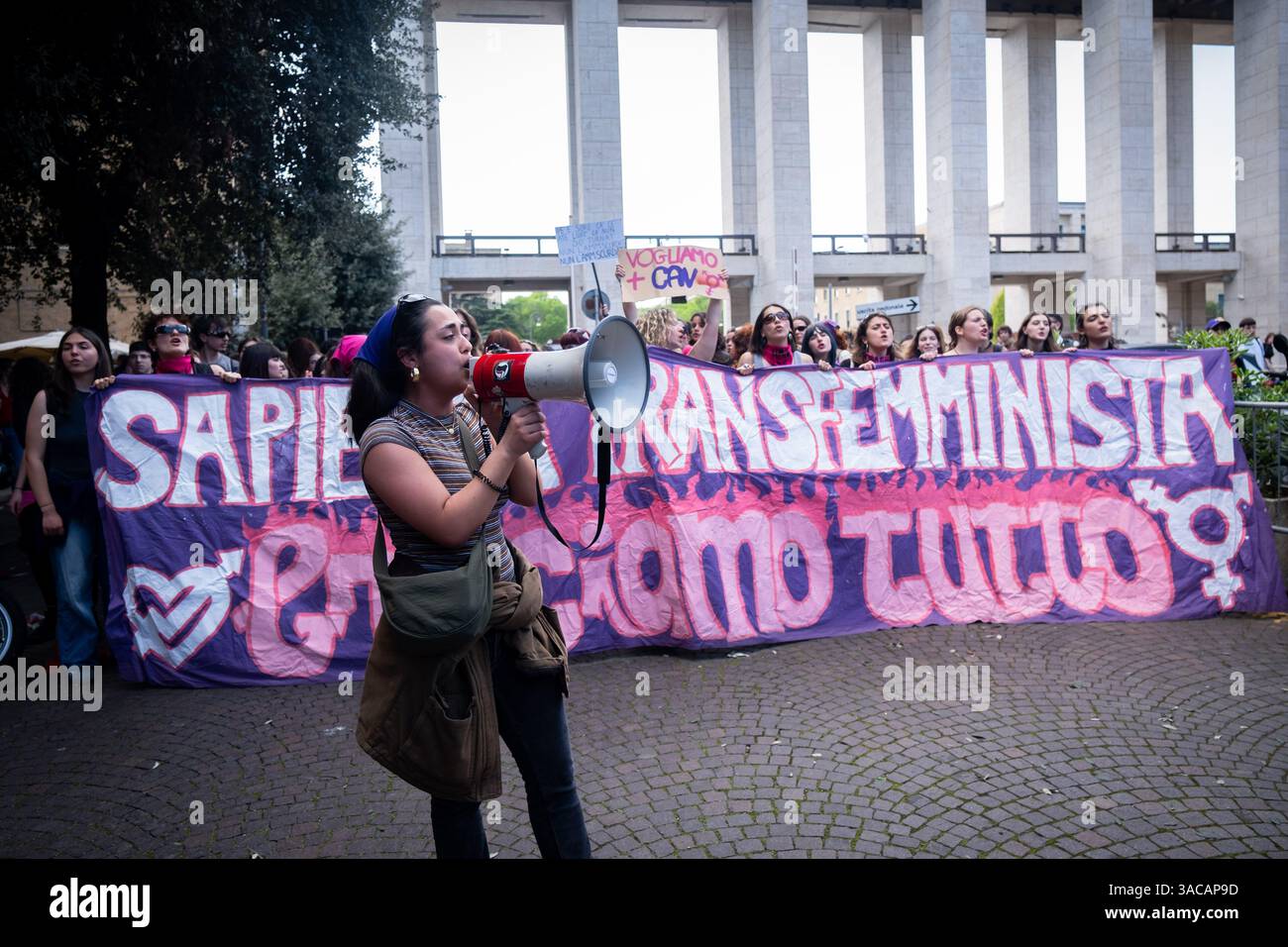 Rome, Rm, Italy. 3rd Apr, 2025. Thousands of students join the ...