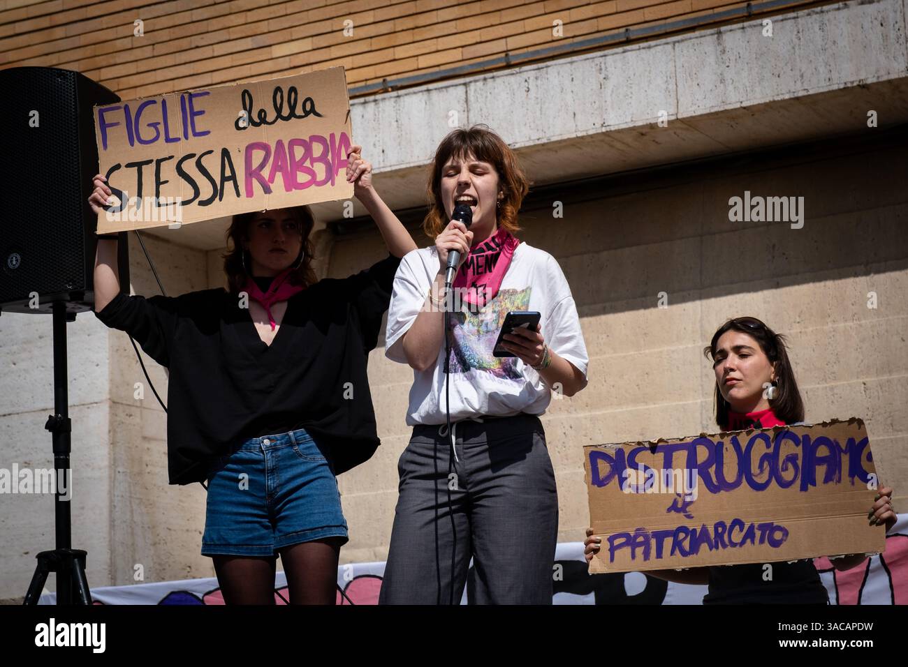 April 3, 2025, Rome, Rm, Italy: Thousands of students join the ...