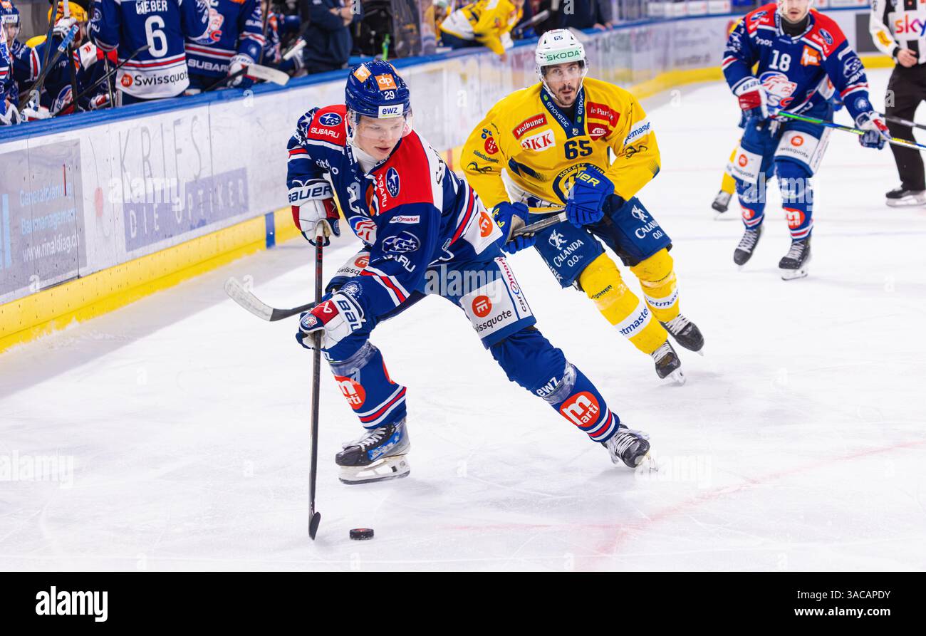 Zurich, Switzerland, 3rd Apr 2025: #29 Daniil Ustinkov (ZSC Lions ...