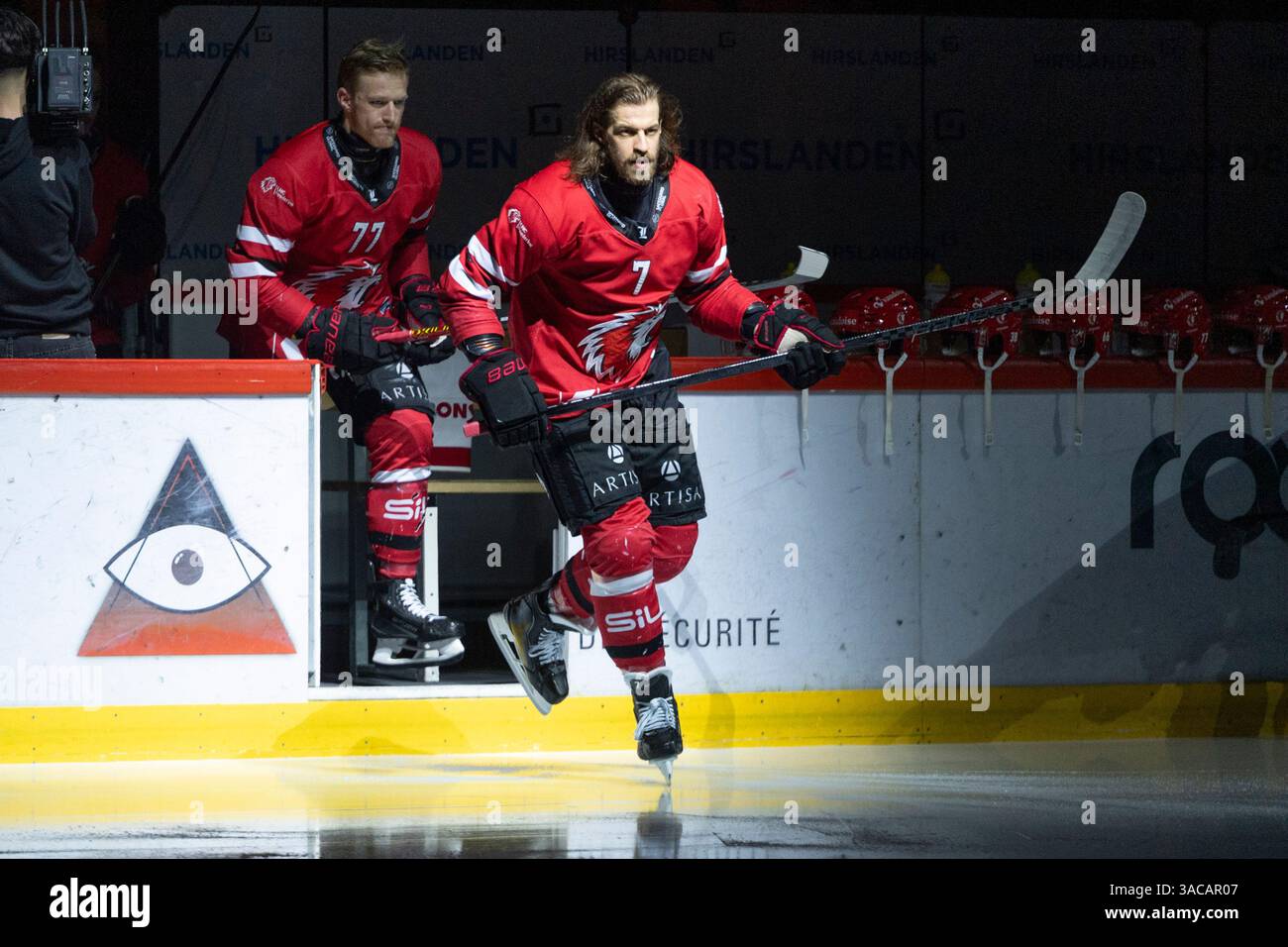 Lausanne Switzerland, 04 03 2025: Aurelien Marti (defense) of Lausanne ...