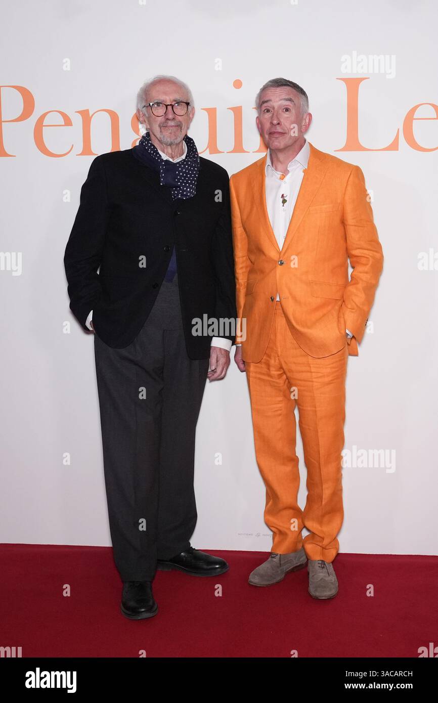 Jonathan Pryce and Steve Coogan arriving at the UK premiere of The ...