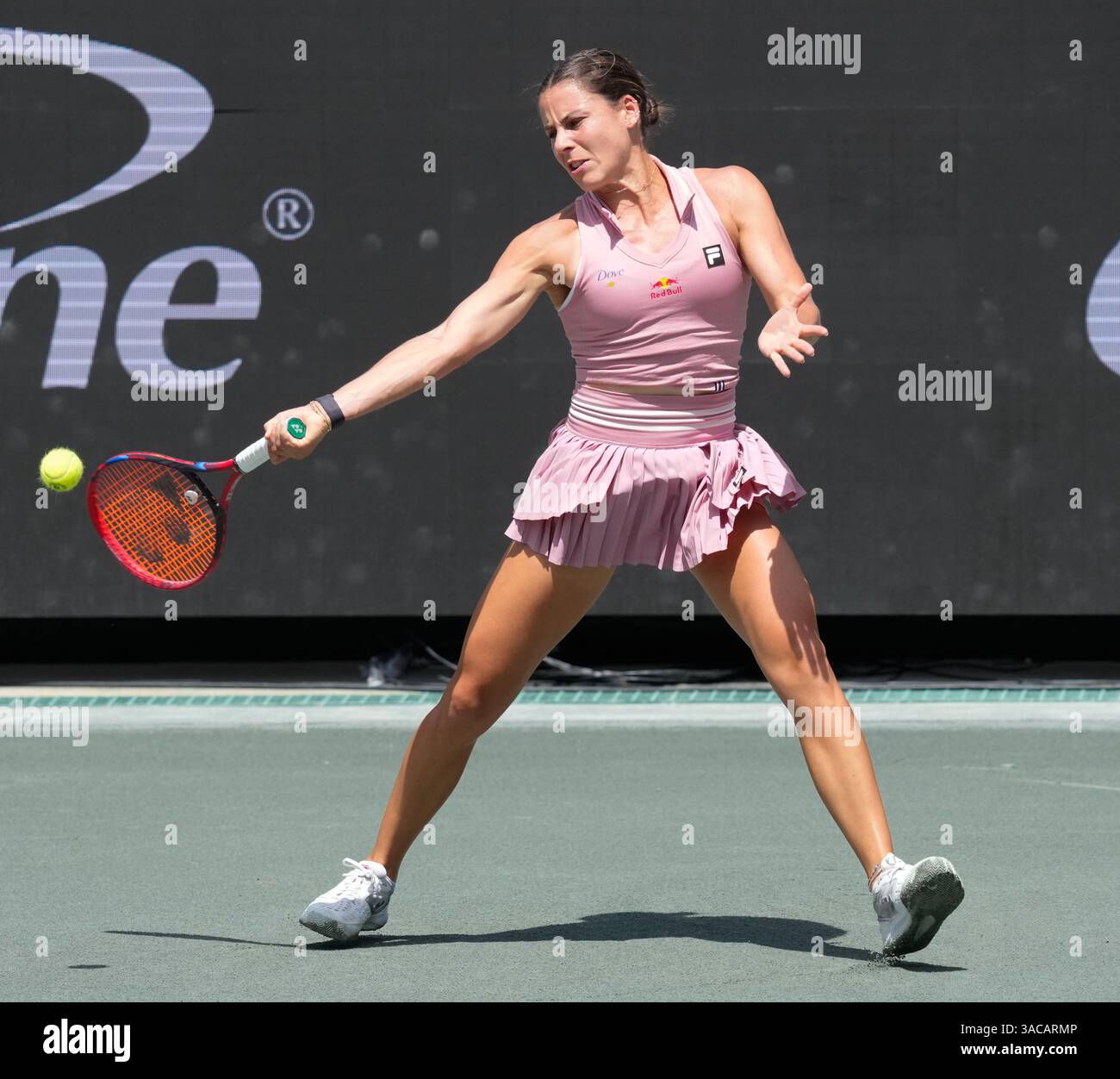 April 3, 2025: Emma Navarro (USA) defeated Ashlyn Krueger 4-6, 6-4, 6-2 ...