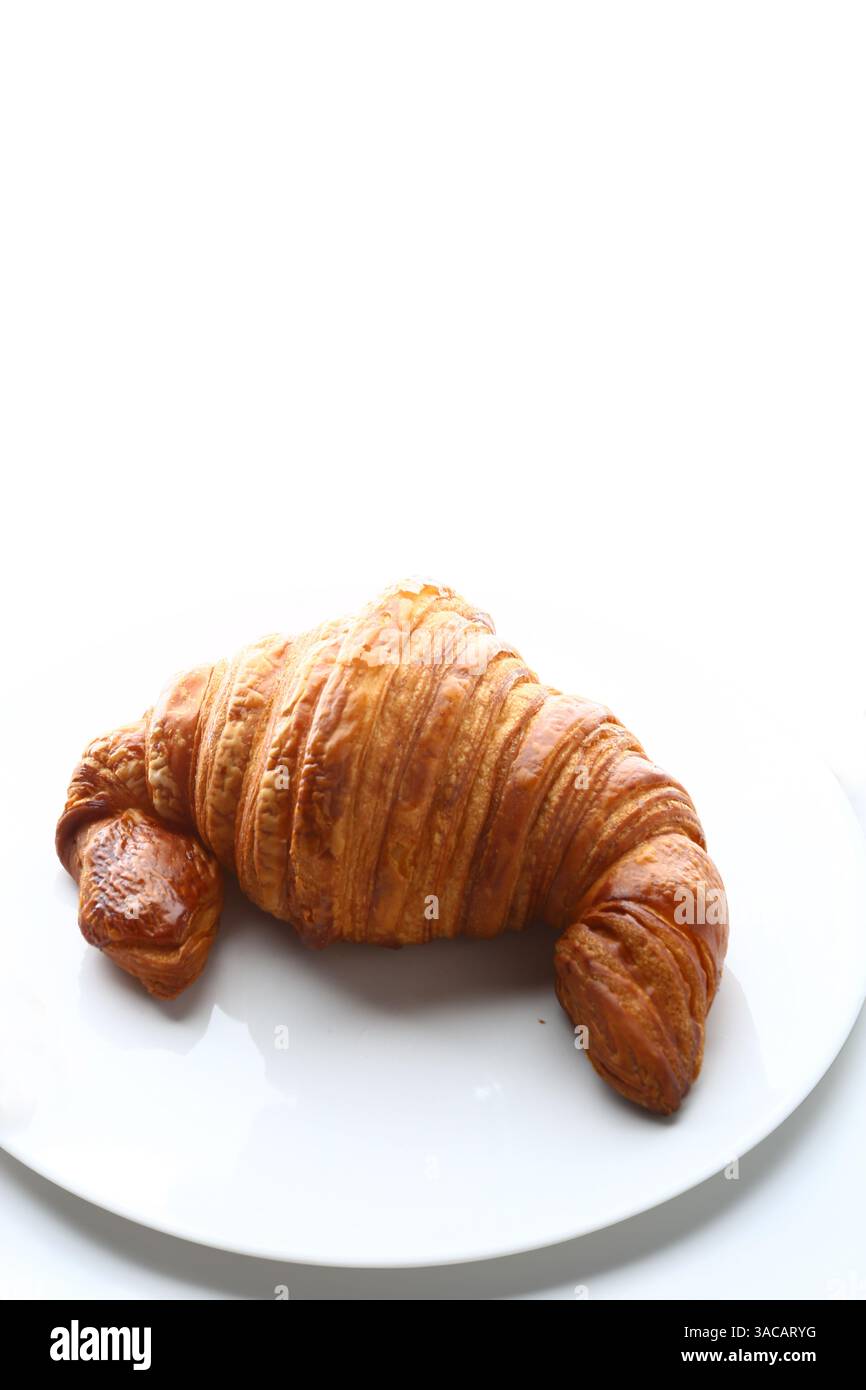typical french sweet breakfast known as croissant Stock Photo - Alamy