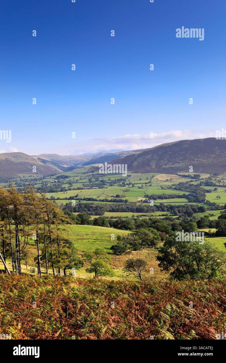 View over the Vale of Lorton to the Whinnlatter fells, Lake District ...