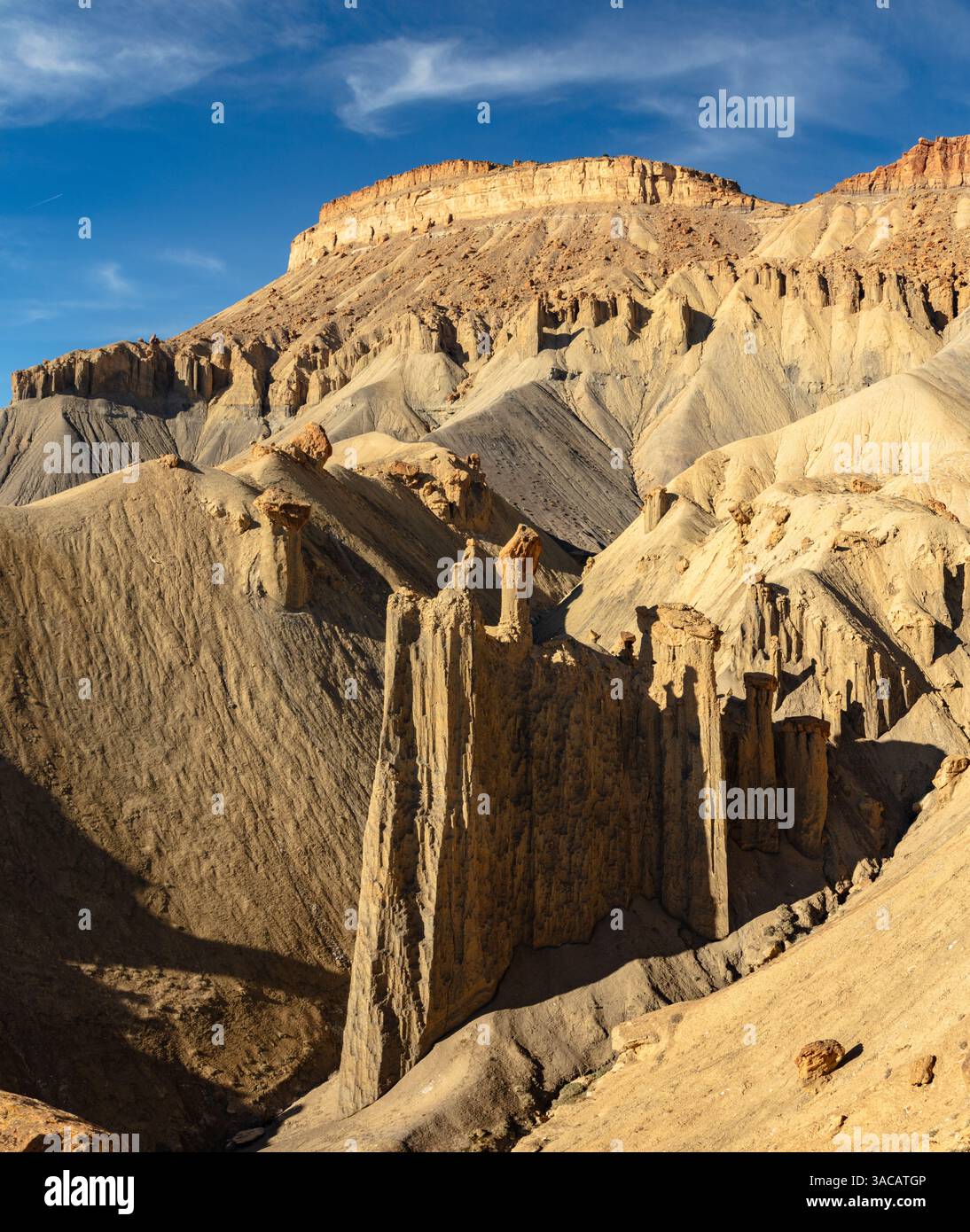 Hoodoo Formation on Mt Garfield in the Bookcliffs near Palisade ...