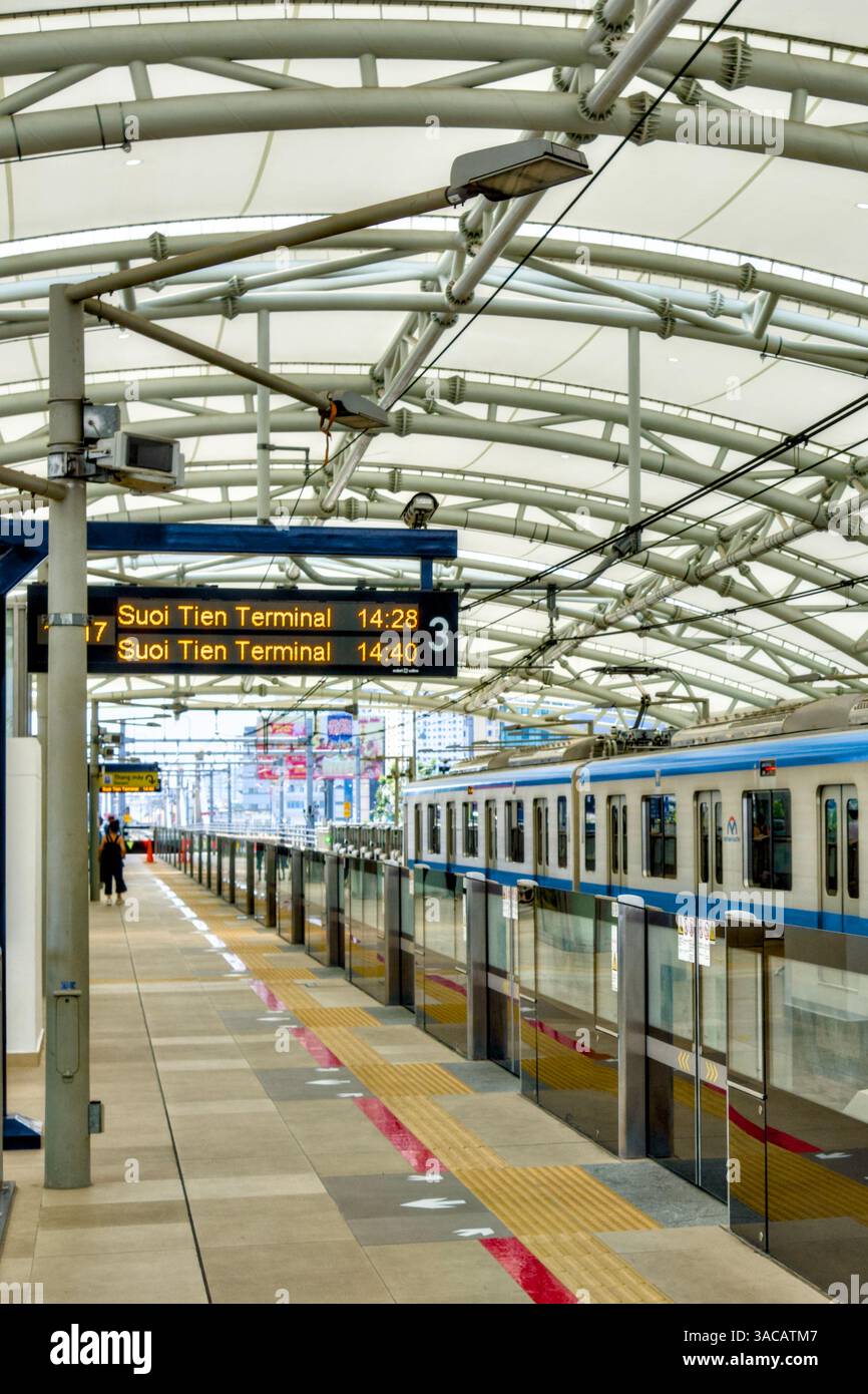 Newly Opened Ho Chi Minh City Metro Line 1, Total Length 19.7 Km With 14 Stations Running From ...